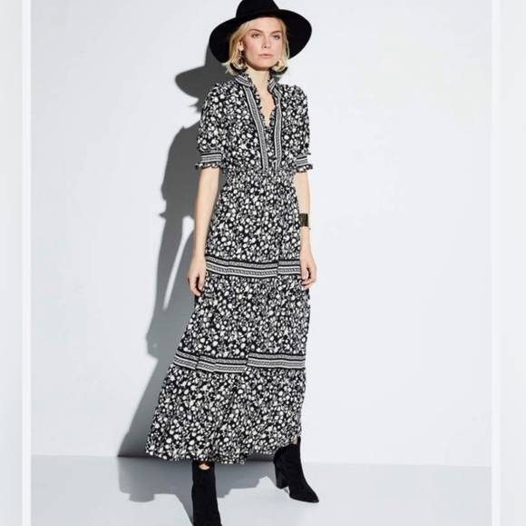 Max Studio | Dresses | Max Studio Floral Tiered Maxi Dress | Poshmark